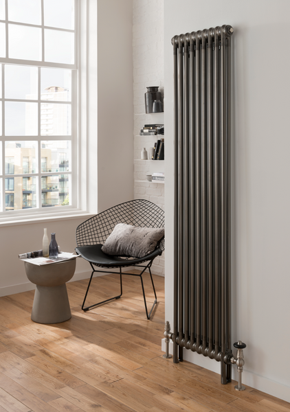 Florence Column Designer Radiator (Bare Metal Lacquer) – Hot Interiors Ltd